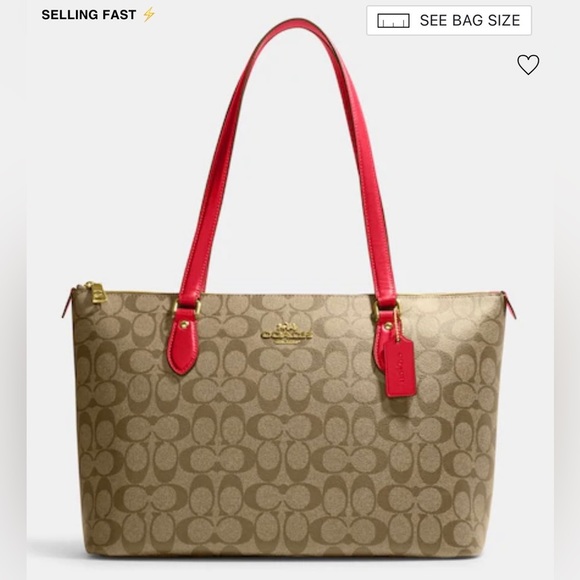 Coach | Bags | Nwt Coach Ch54 Gallery Tote In Signature Canvas ...